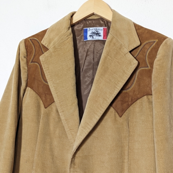 Vintage | Suits & Blazers | Vintage Mens Western Blazer Velveteen ...